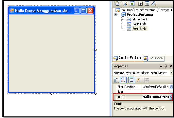 PERKENALAN DAN PERKEMBANGAN VISUAL BASIC 2008