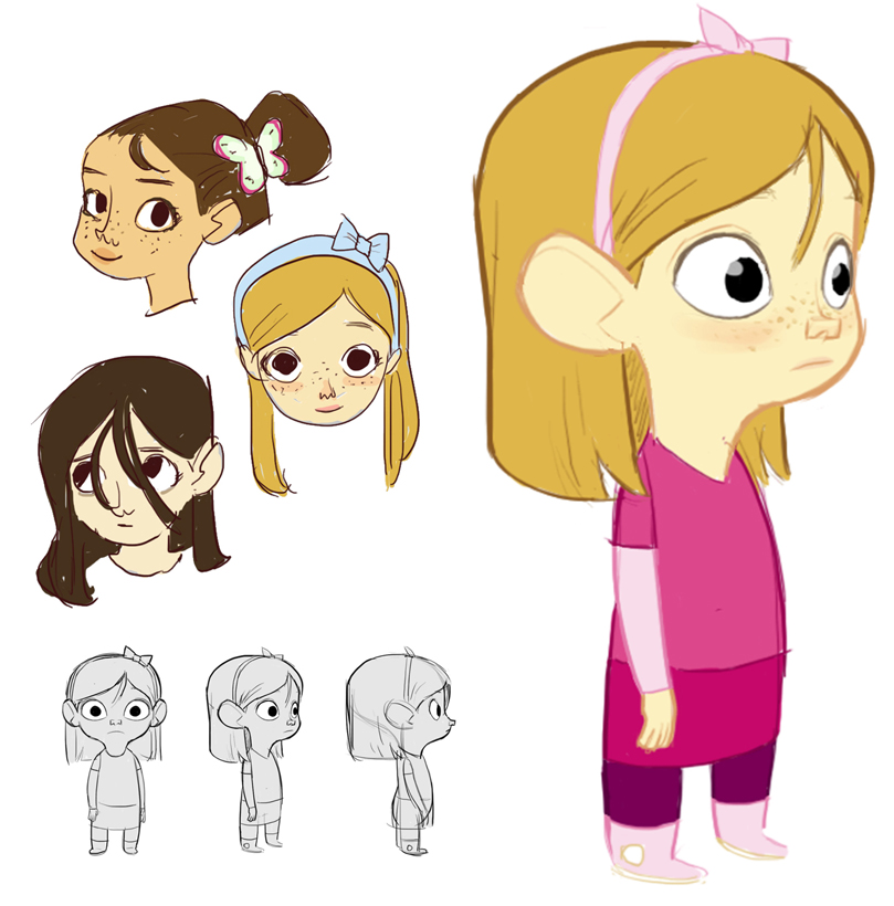 Stephen Duignan Art Blog: PET HATE character design "Little Girl"