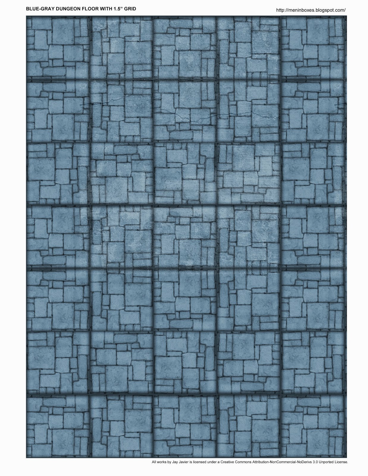 The Dungeon Project: Blue Gray Basic Tiles