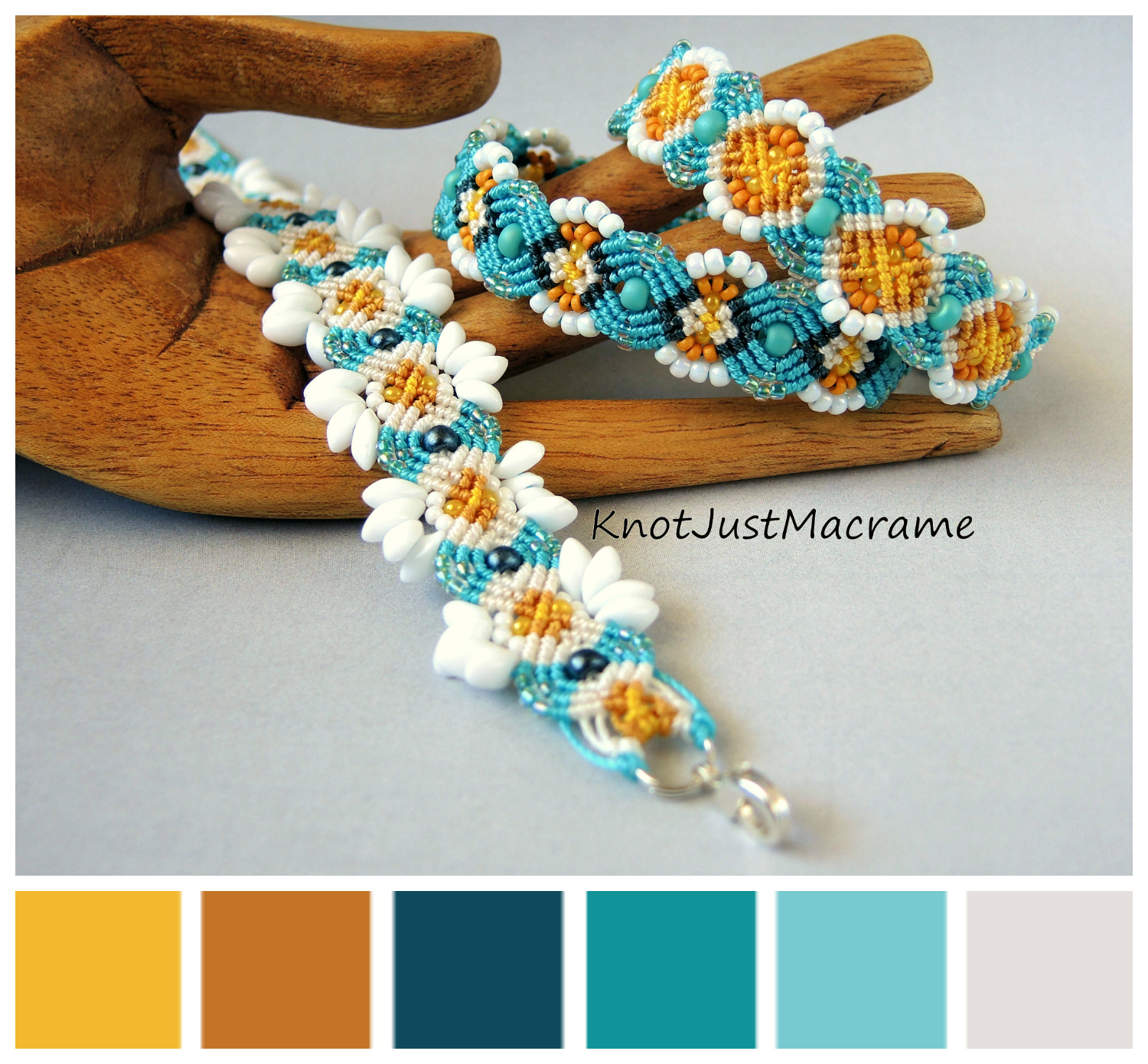 Knot Just Macrame by Sherri Stokey: Daisies in Micro Macrame: A Color ...