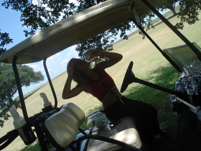 drakesdrumuk: Texas Tech Cheerleaders Attend A Golf Function