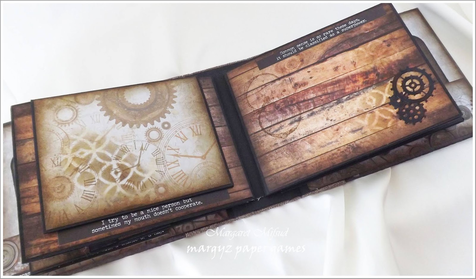 Mini Album Makers Challenge: Masculine Flip Fold Album Tutorial by ...