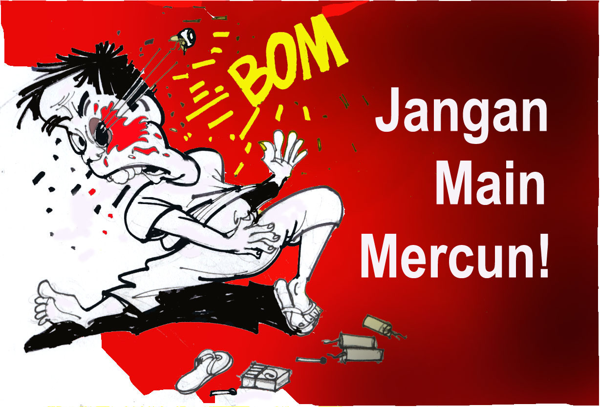 Kartun Rossem: Pesan anak-anan jangan main mercun 1