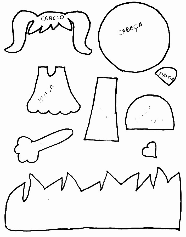 Portfólio com moldes em EVA - SÓ ESCOLA