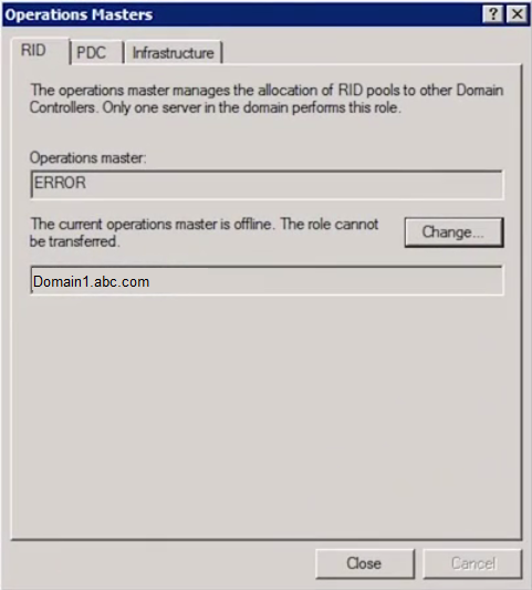 window server 2008: seizing an operational master role