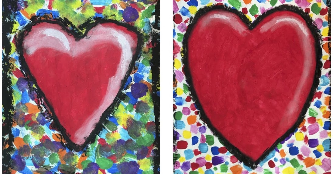 The Rolling Artroom: Jim Dine Inspired Hearts (1st-3rd Grade)