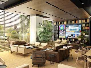 Turkish Airlines Cabin Crew Lounge 3d Images-Architectural Design And ...