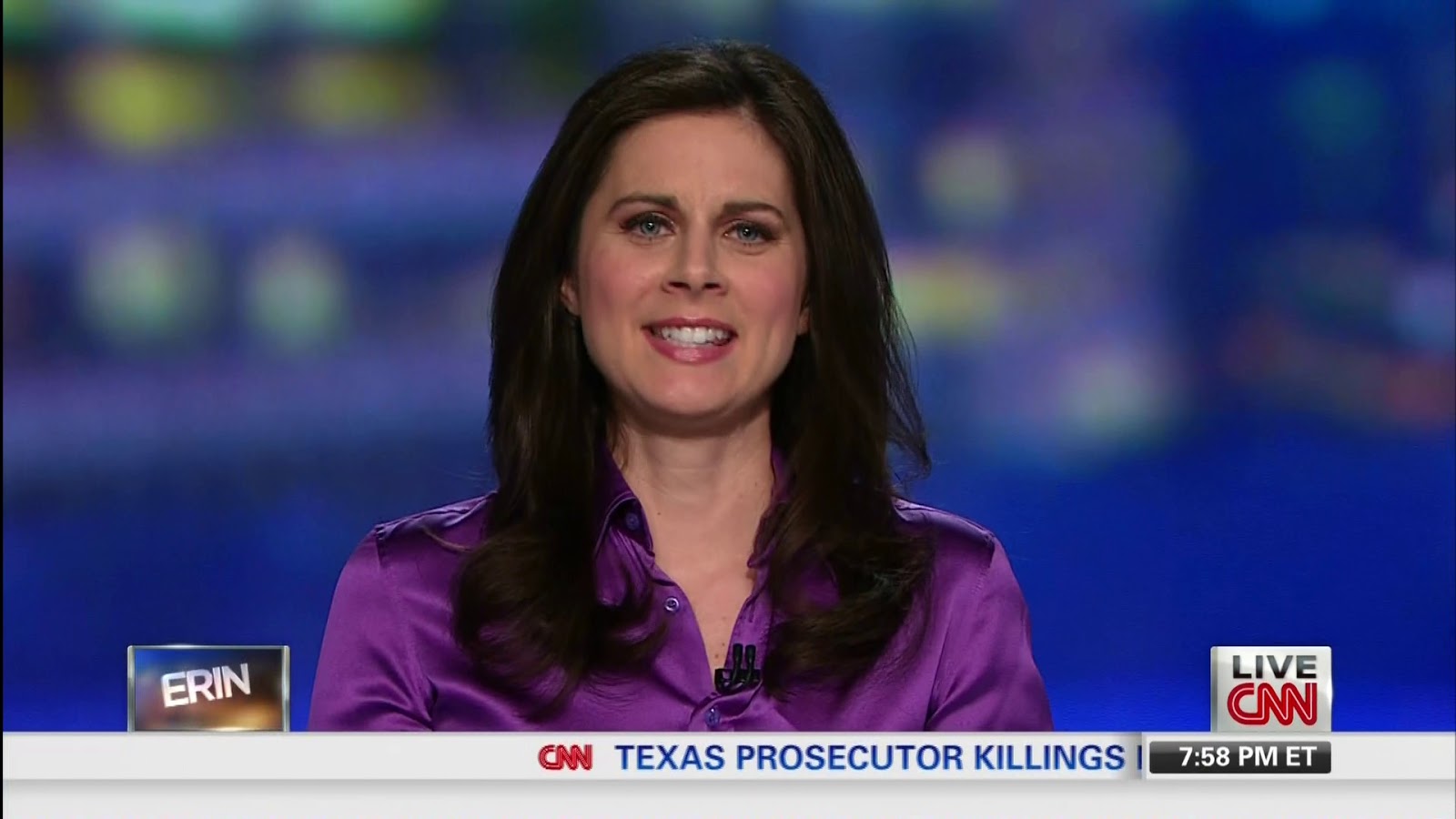 Ladies In Satin Blouses Erin Burnett Purple Satin Blouse As Usual