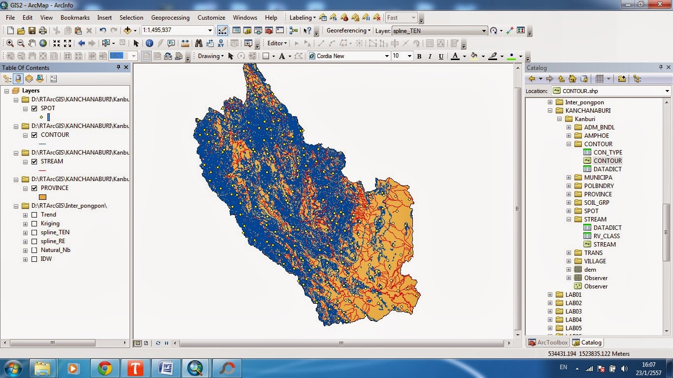 ArcGIS in Practices (Beginner Level): บทที่5 การประมาณค่าช่วง ...