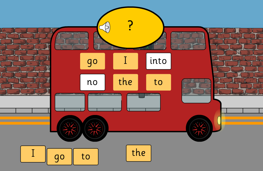 ENGLISH POWER! 2nd grade: Tricky Words Bus