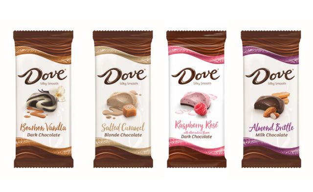 Four New Dove Chocolate Bar Flavors Arrive on Store Shelves