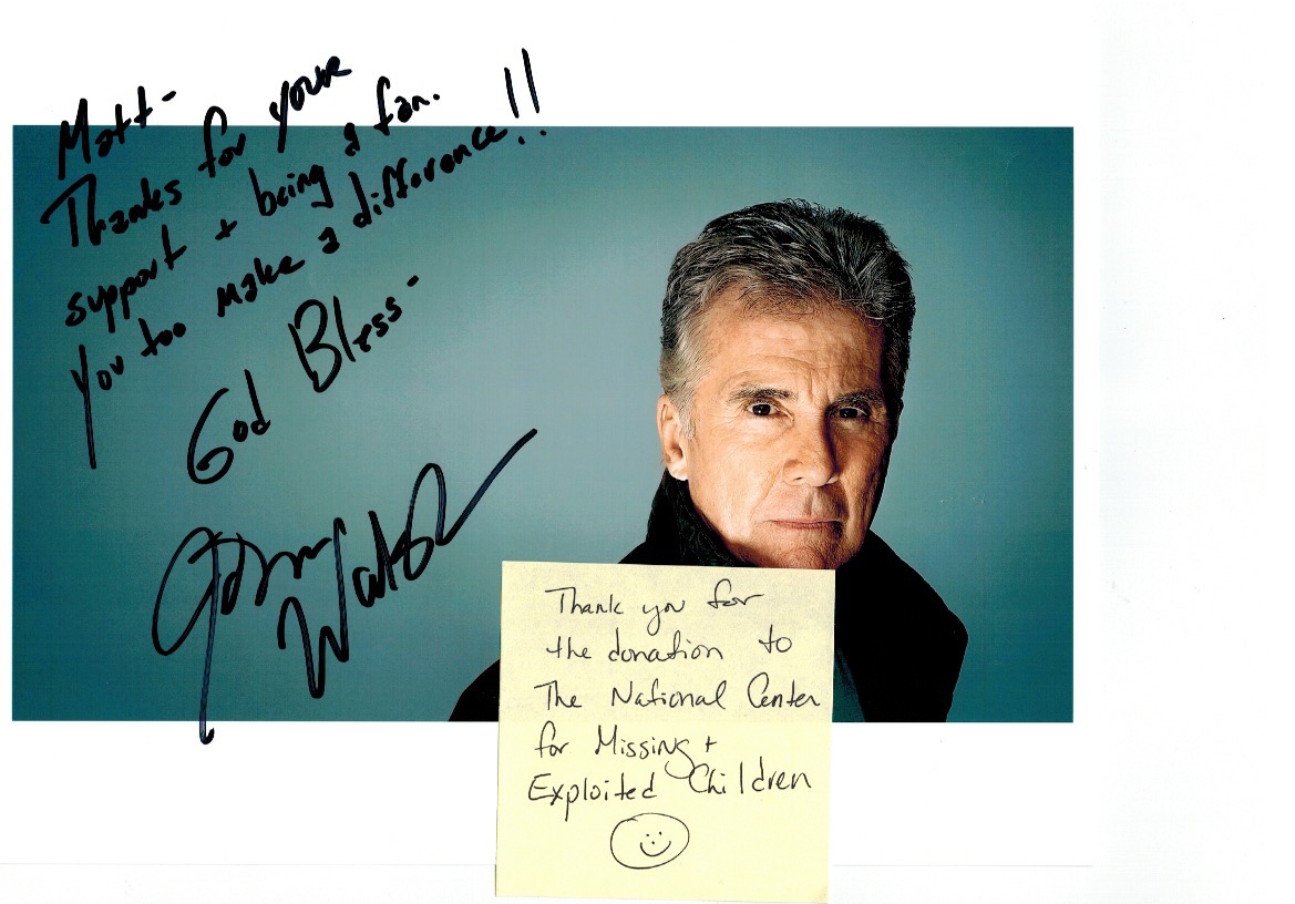 Mattsletters: Mr. John Walsh America's Most Wanted tv host