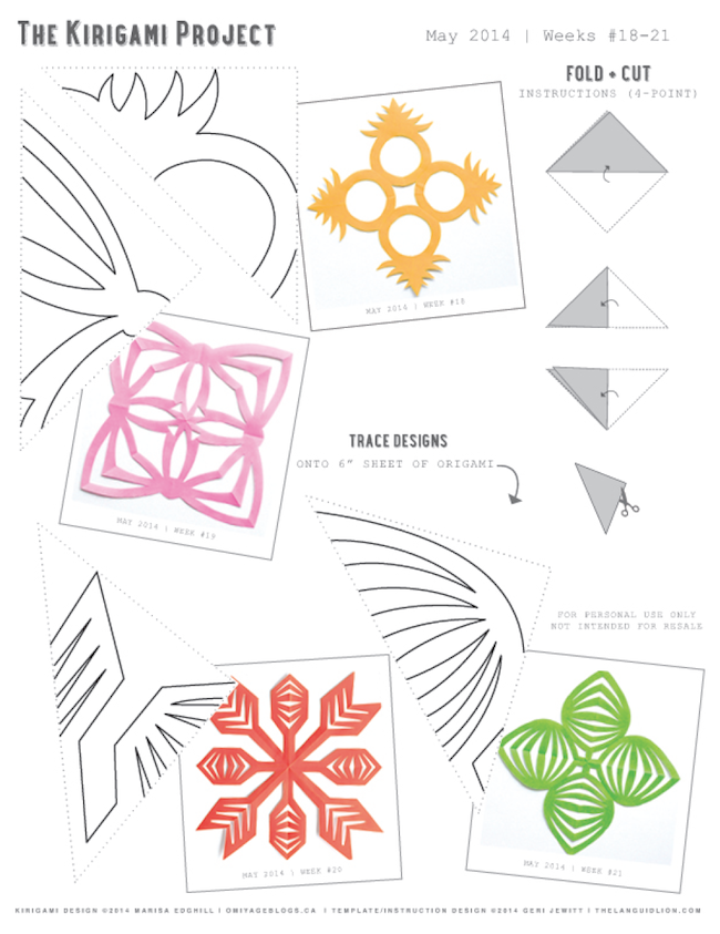 Omiyage Blogs: The Kirigami Project - Week 21 - Leaves