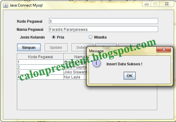 Aplikasi Crud Java Koneksi Java Dan Mysql Contoh Download Program C Php Java Web C