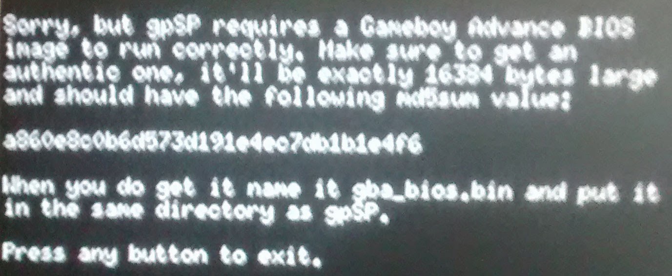 Raspberry Pi: La BIOS de Game Boy Advance en RetroPie