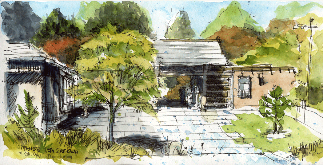 GLWSKETCHWORKS: Sunny Day @ Japanese Tea Garden