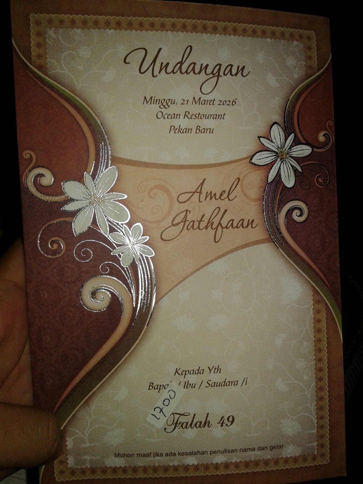 AULIA FOTOCOPY DAN PERCETAKAN PEMALANG: Motif Undangan