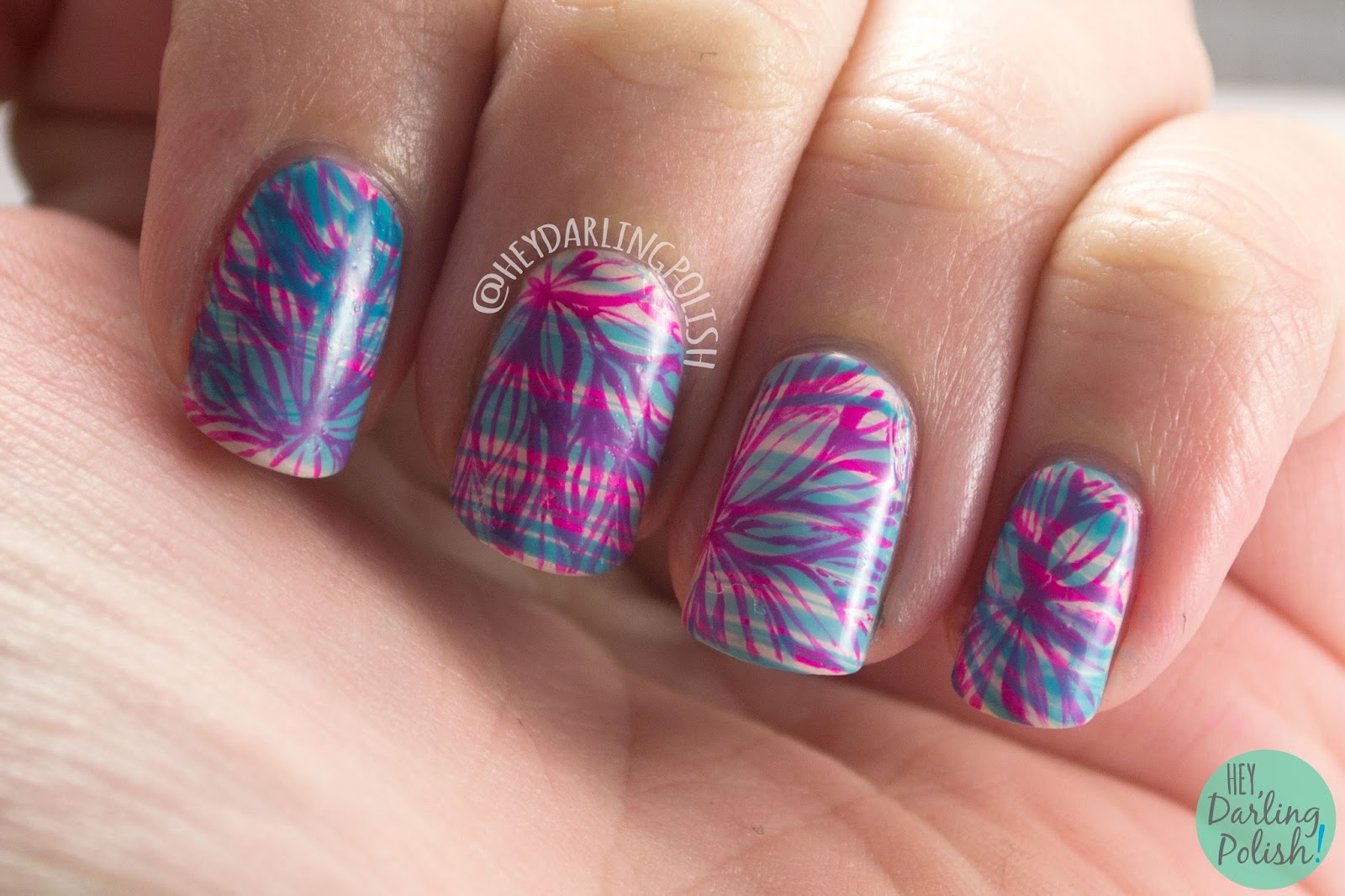 Hey, Darling Polish!: 31 Day Challenge 2015: Pink & Aqua