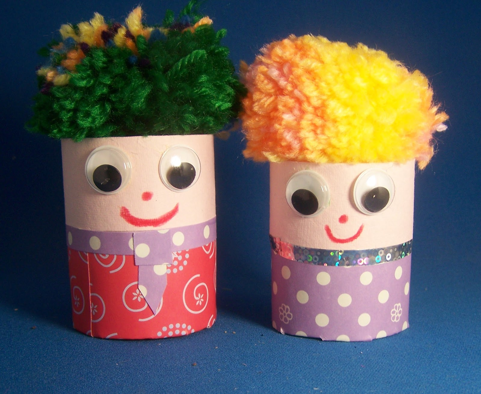 James&May Arts and Crafts Blog: Easy Cardboard Tube People