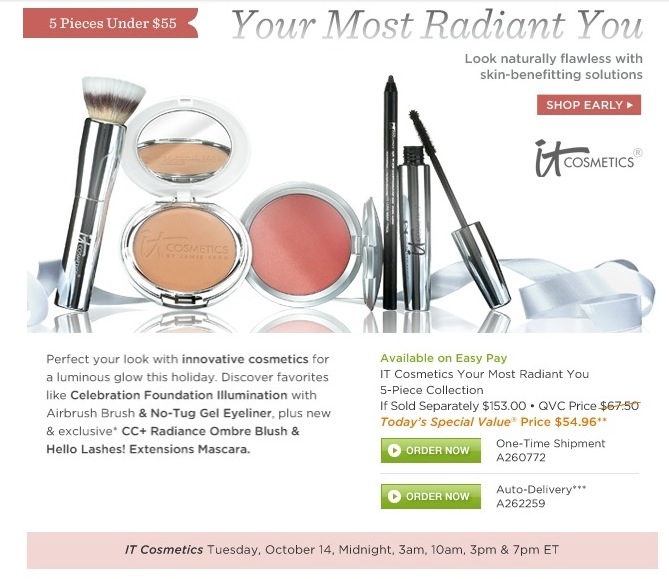 It Cosmetics Your Most Radiant You QVC TSV - Crazy Beautiful Makeup ...