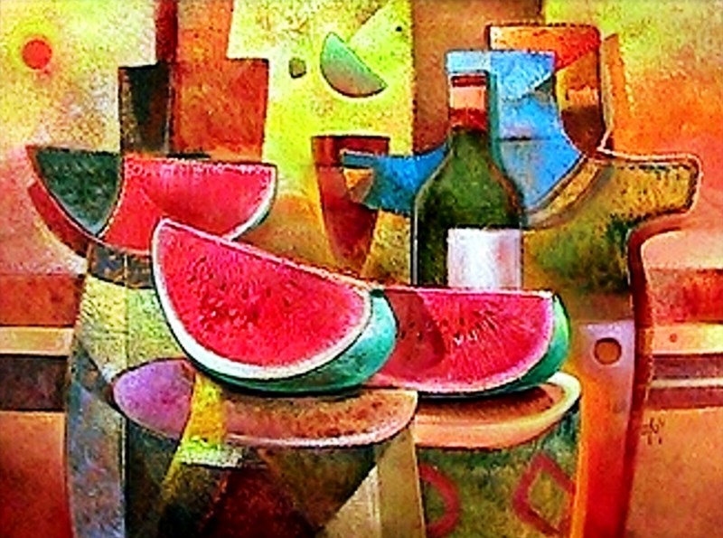 Arte y Actividad Cultural: Bodegón Moderno al Óleo