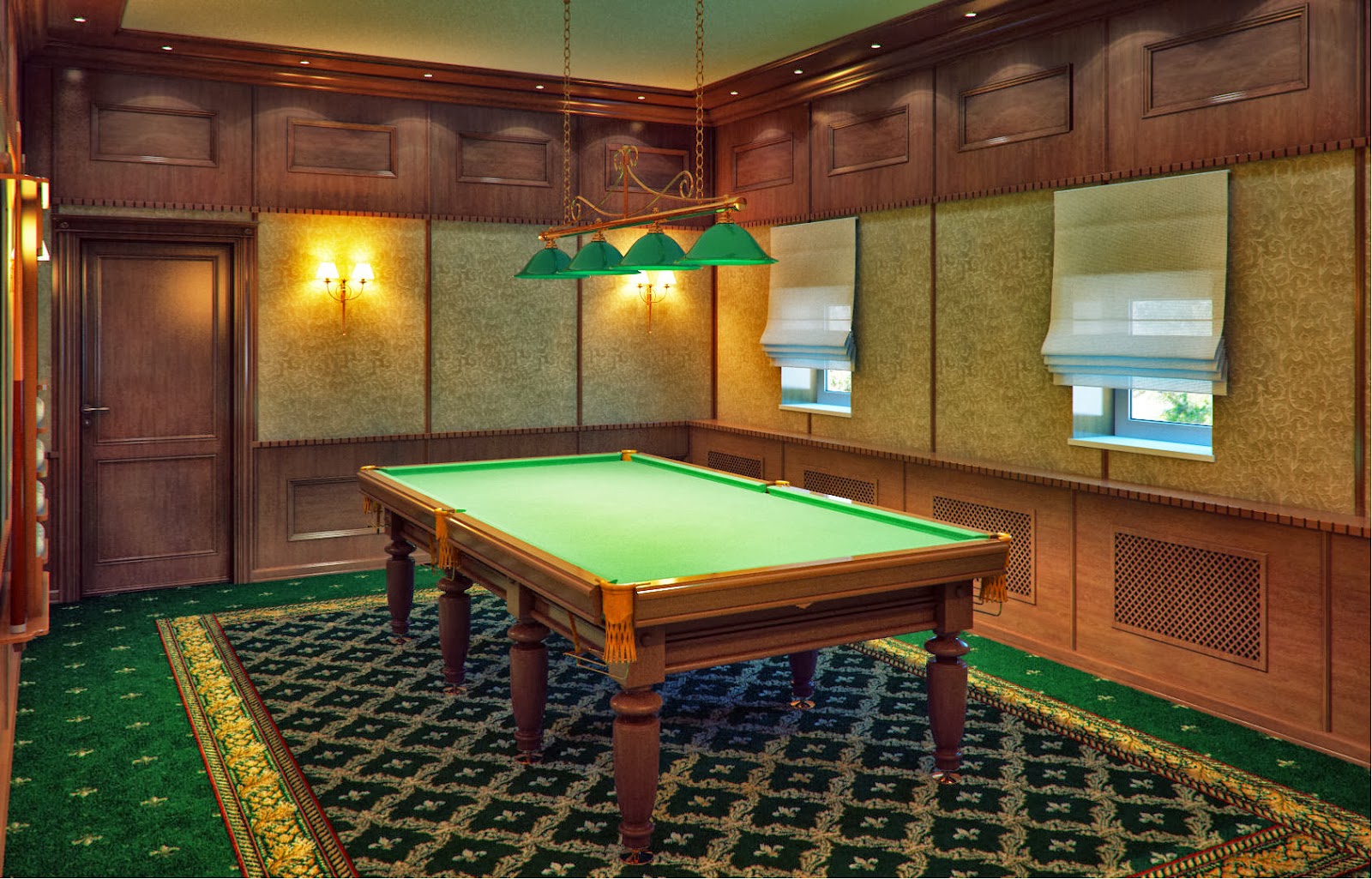 MAYA AYDINLATMA: Bilardo Dekorasyon Örnekleri.