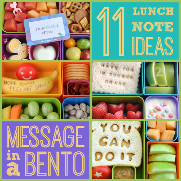 Message in a Bento: 11 Lunch Note Ideas | BentOnBetterLunches