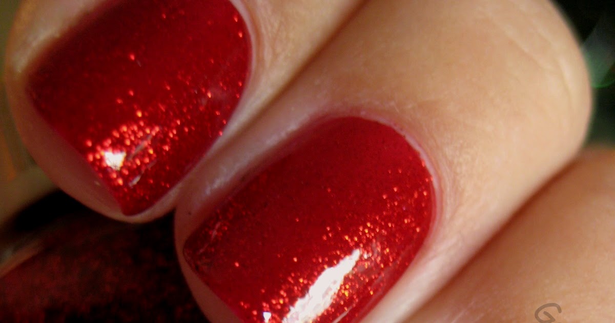 Goose's Glitter: Milani Ruby Jewels (China Glaze Ruby Pumps dupe)