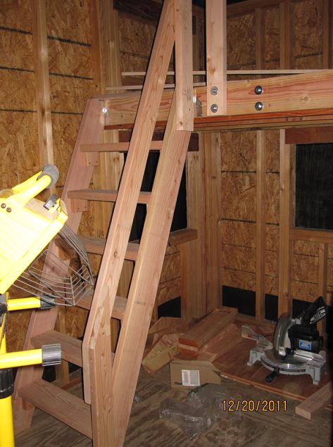 Gerald's Playhouse Project: Playhouse Ladder Railing