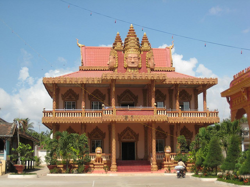 Khmer Pagoda - Cambodian Pagoda: Famous Khmer Pagoda with Bayon Face ...