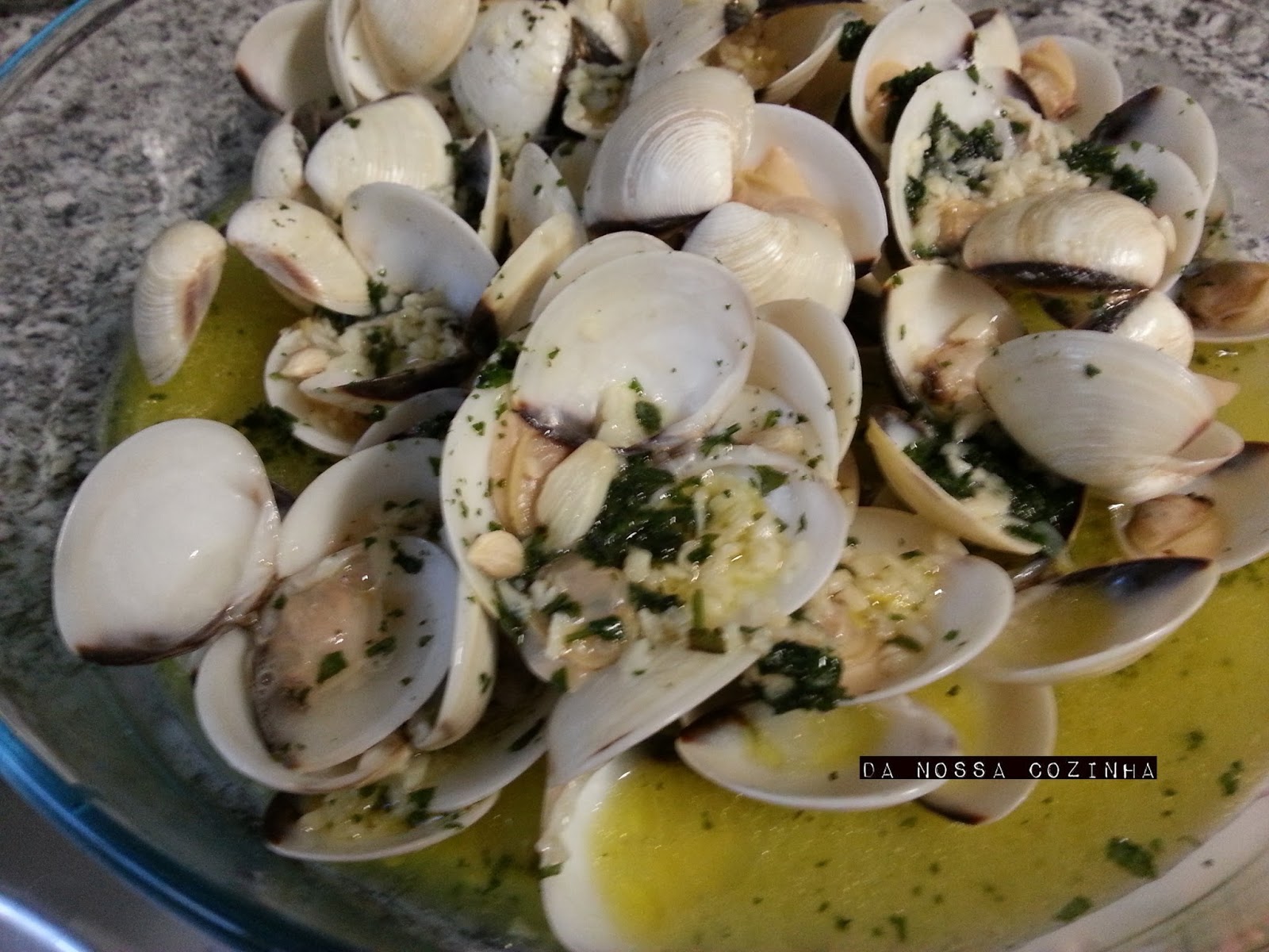 Da Nossa Cozinha : Amêijoas à Bulhão Pato