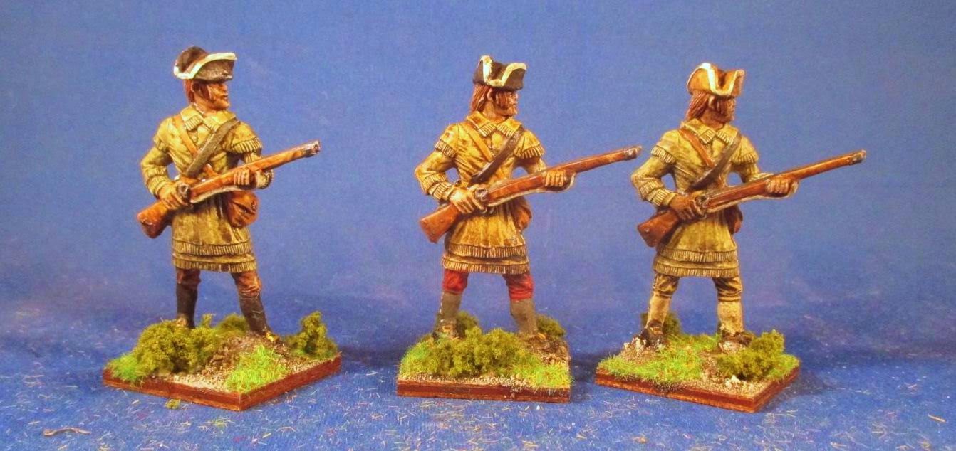Bob's Miniature Wargaming Blog: Some 54mm AWI skirmishers