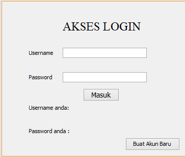 Contoh Program Login Java Database