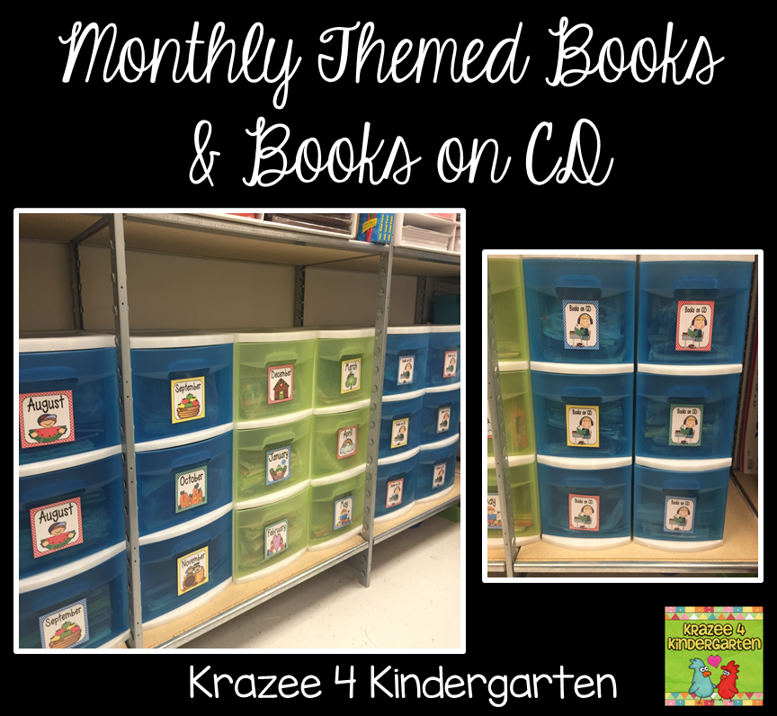 Krazee 4 Kindergarten: Classroom Library Labels