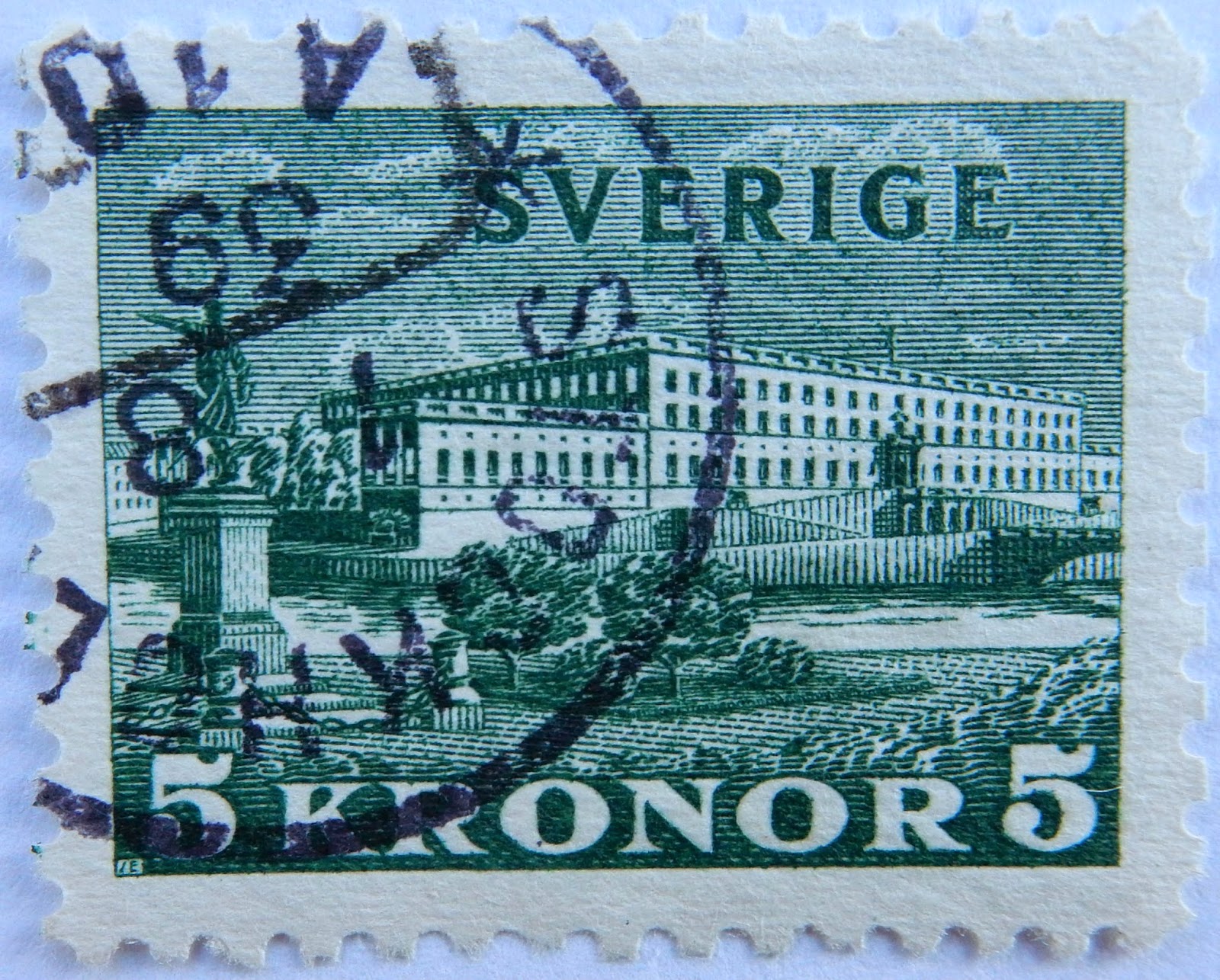 Swedish Definitive Stamps - 1937 to 1973: . . . from 1937