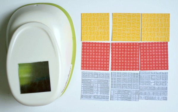 Write Snap Scrap: How To Use A Square Punch To Make Chevron Pattern