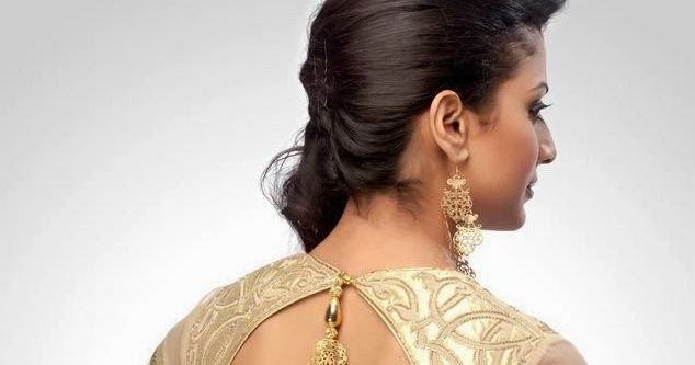 Triangular Back Neck Blouse | Latest Blouse Designs