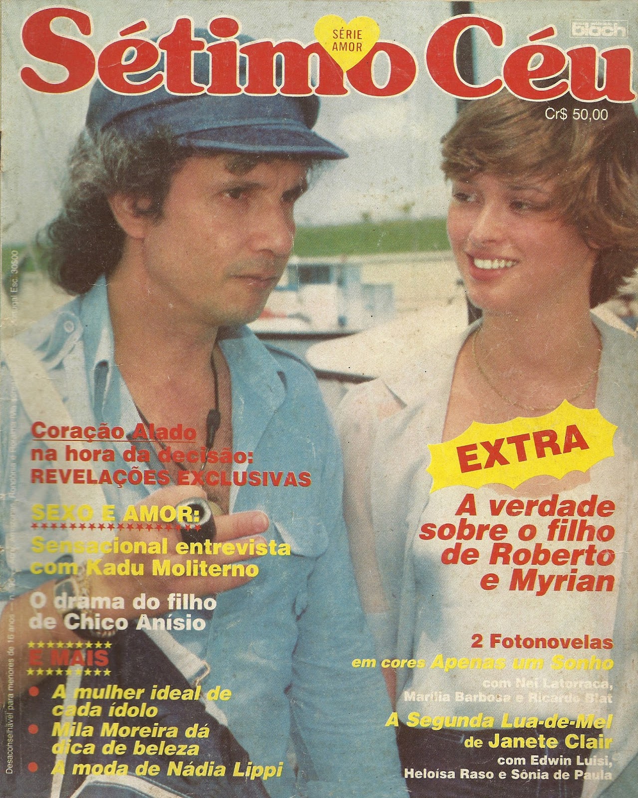 revista amiga & novelas: SÉTIMO CÉU - SÉRIE AMOR Nº 96 - JANEIRO 1981
