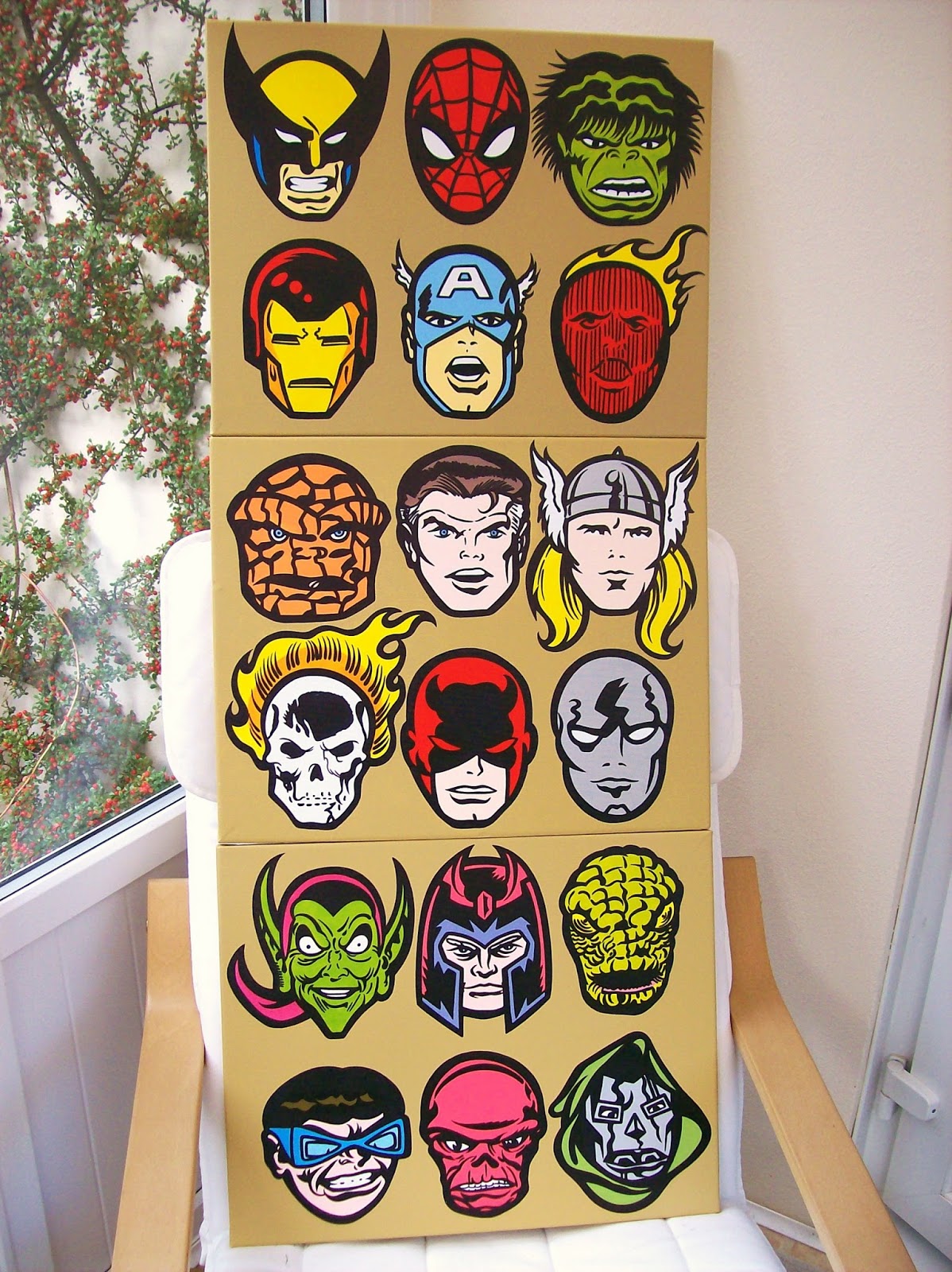 Jdtoonart Cartoon and Comic pop art Paintings: Marvel Heroes and ...