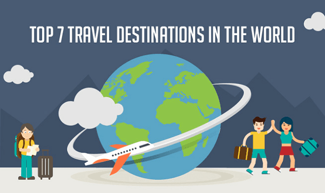 7 Top Travel Destinations In The World #infographic - Visualistan