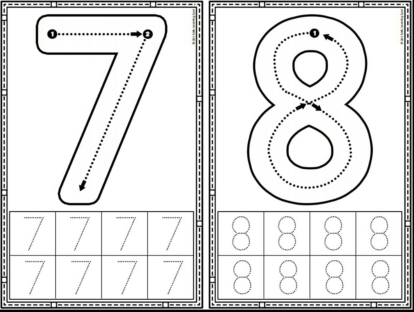 Atividades Para Educação Infantil - Fichas Dos Numerais De 5B2
