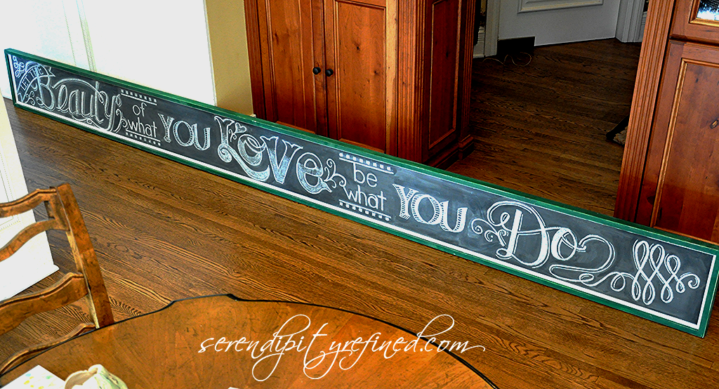 Serendipity Refined Blog: Chalk Talk - DIY Studio Chalkboard