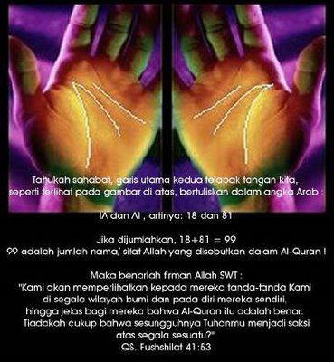 KEBESARAN ALLAH PADA TELAPAK TANGAN MANUSIA ~ Be a good muslimah (^_^)