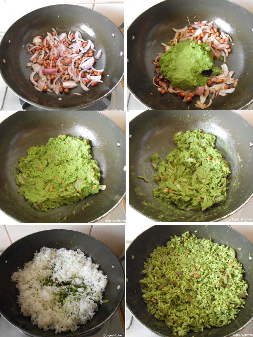 Mint Rice / Pudina Rice |Gajus kitchen