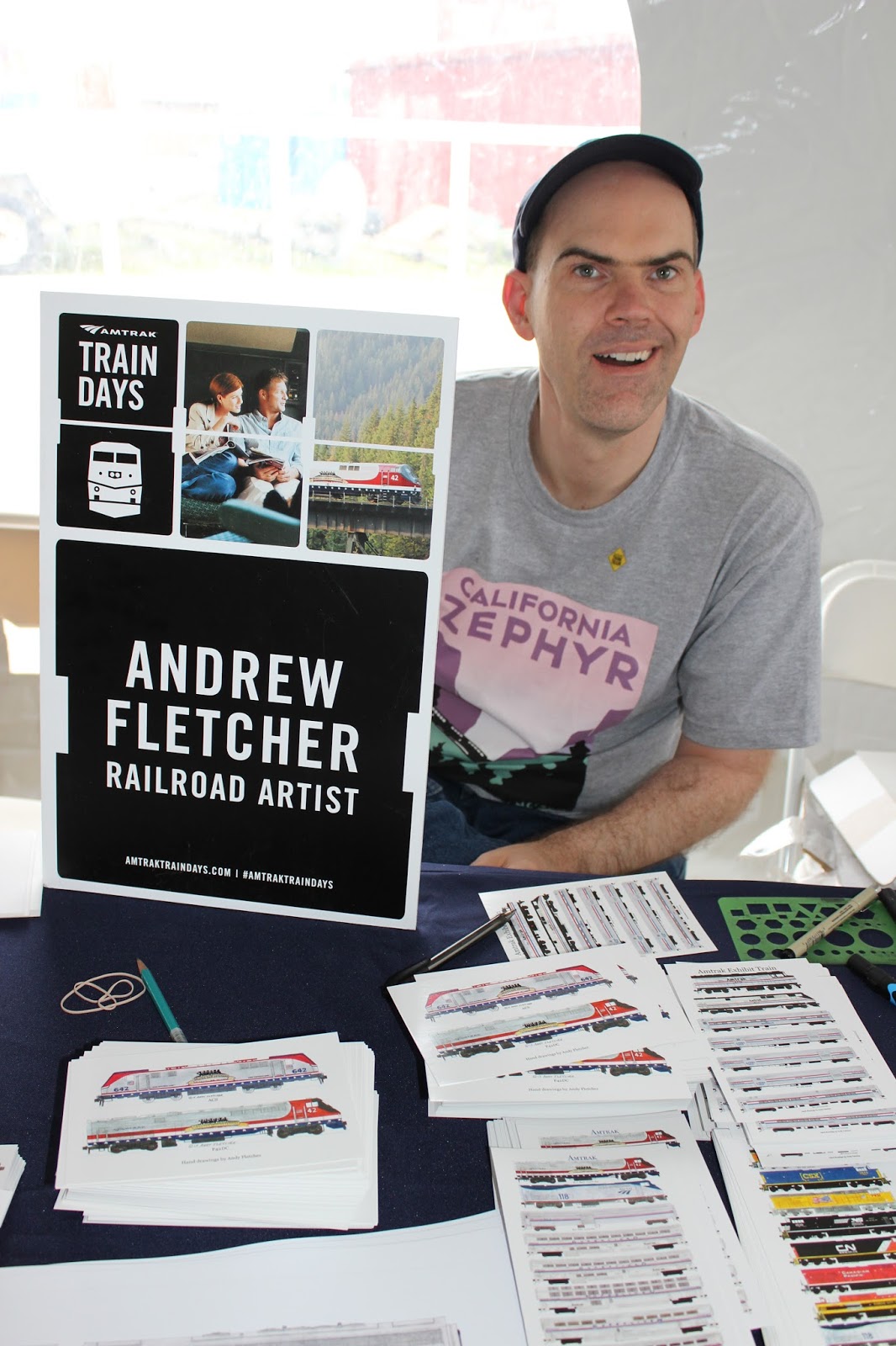 Andy Fletcher Blog-: Andrew Fletcher at Amtrak Train Days in Galesburg