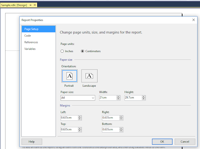 Developer Points: SSRS : Set RDLC Report Orientation To Landscape