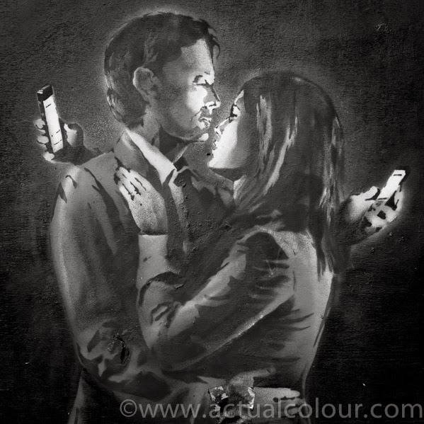 Actual Colour: Banksy Mobile Lovers Bristol