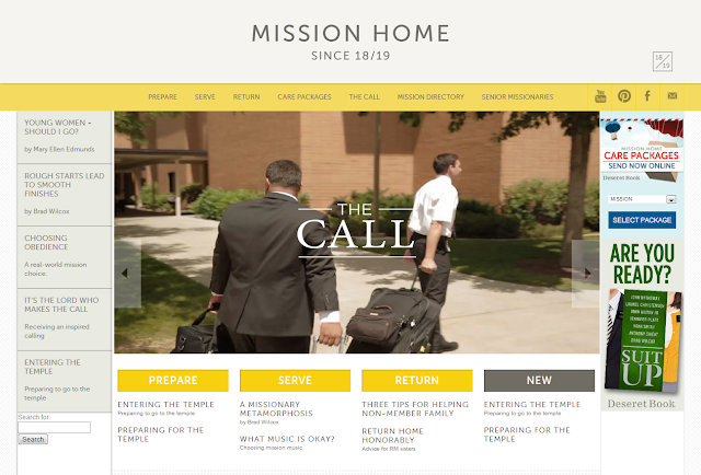 Someone In Mind: Mission Home: New LDS Missionary Resource