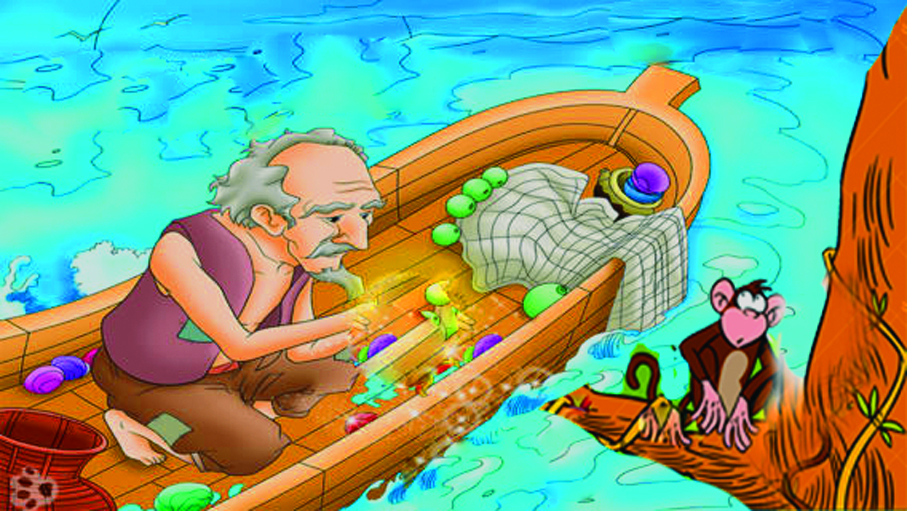 The Monkey and the Fishermen | Moral Short Stories for Kids
