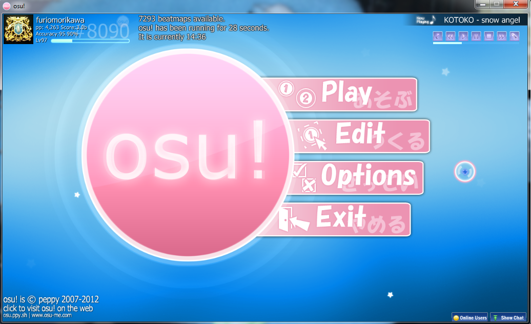 La Morada del Eremita: Osu! Una manera de divertirse